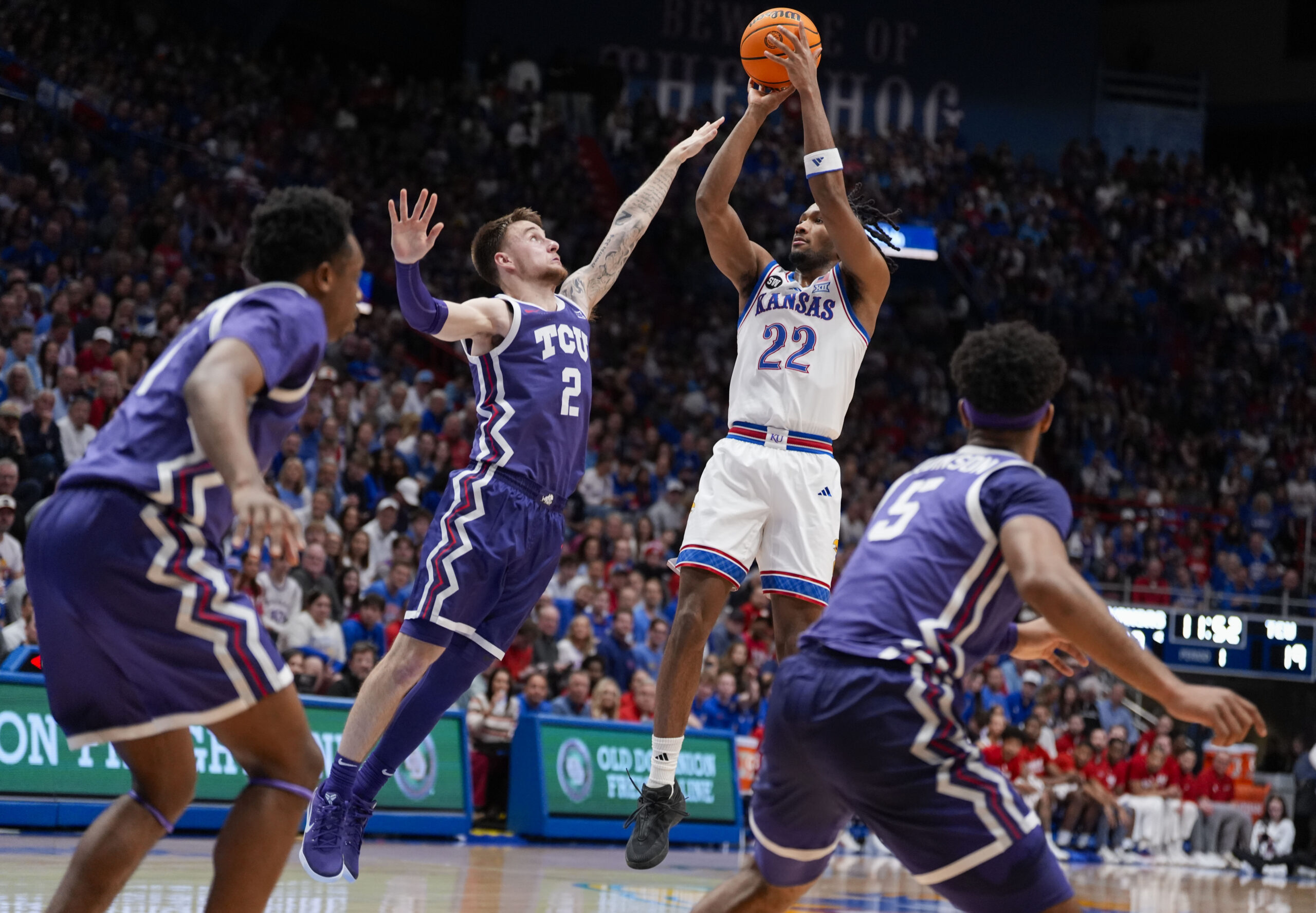KU completes stunning comeback to beat TCU 104-100 in overtime | News ...